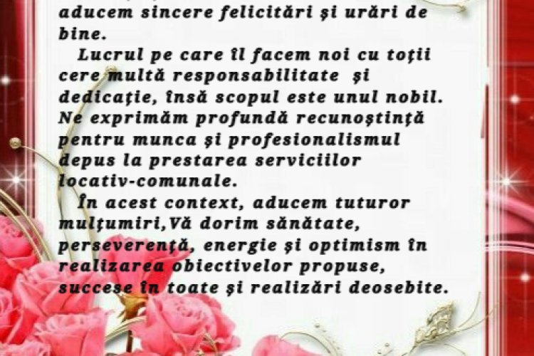Felicitări! - ÎMS “LIFTSERVICE”